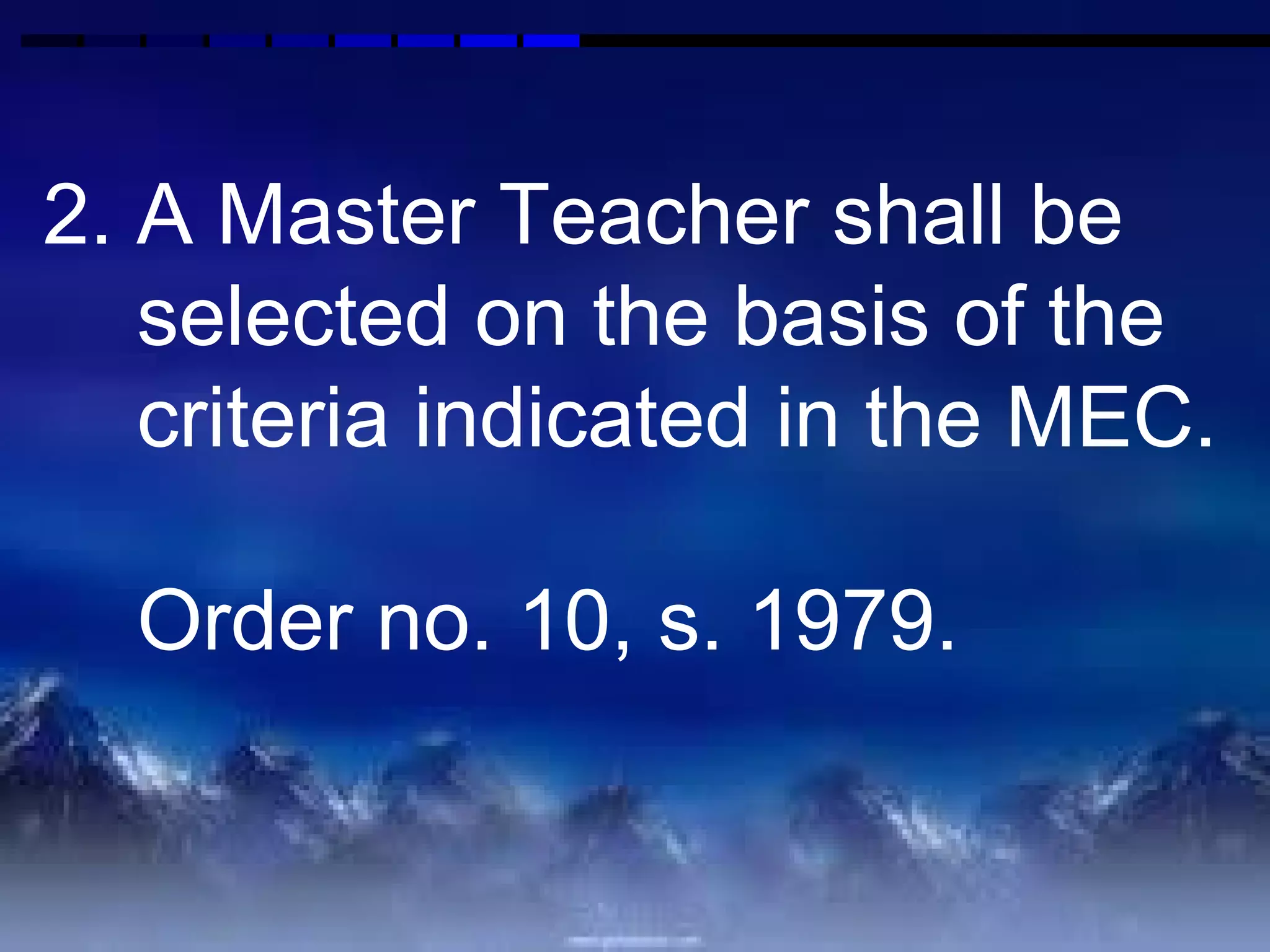 DepED Master Teacher I and II | PPT