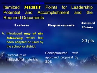 DepED Master Teacher I and II | PPT