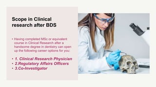 Career prospects after bds | PPTX