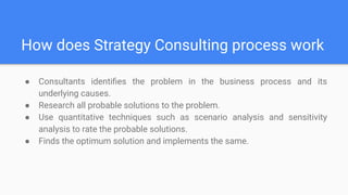 Career Prospect in Strategy Consulting | PDF