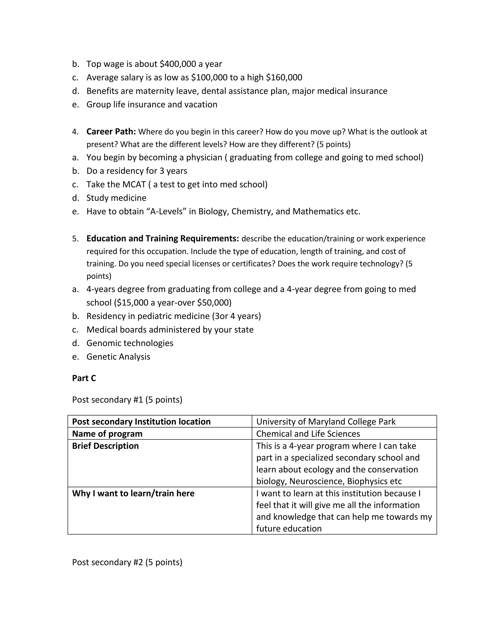 Career Research Assignment Wikispace | PDF