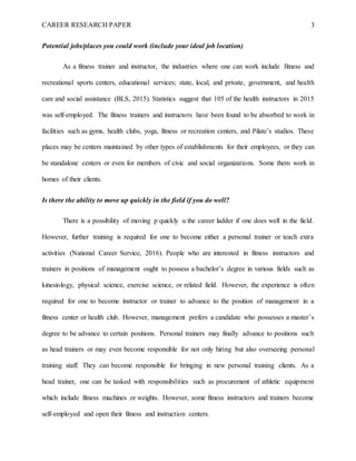 Career research paper sample | DOCX