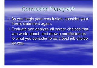 Career Research Paper | PPT