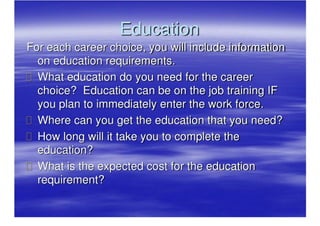 Career Research Paper | PPT