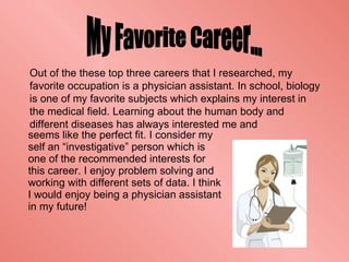 Career Research Project | PPT