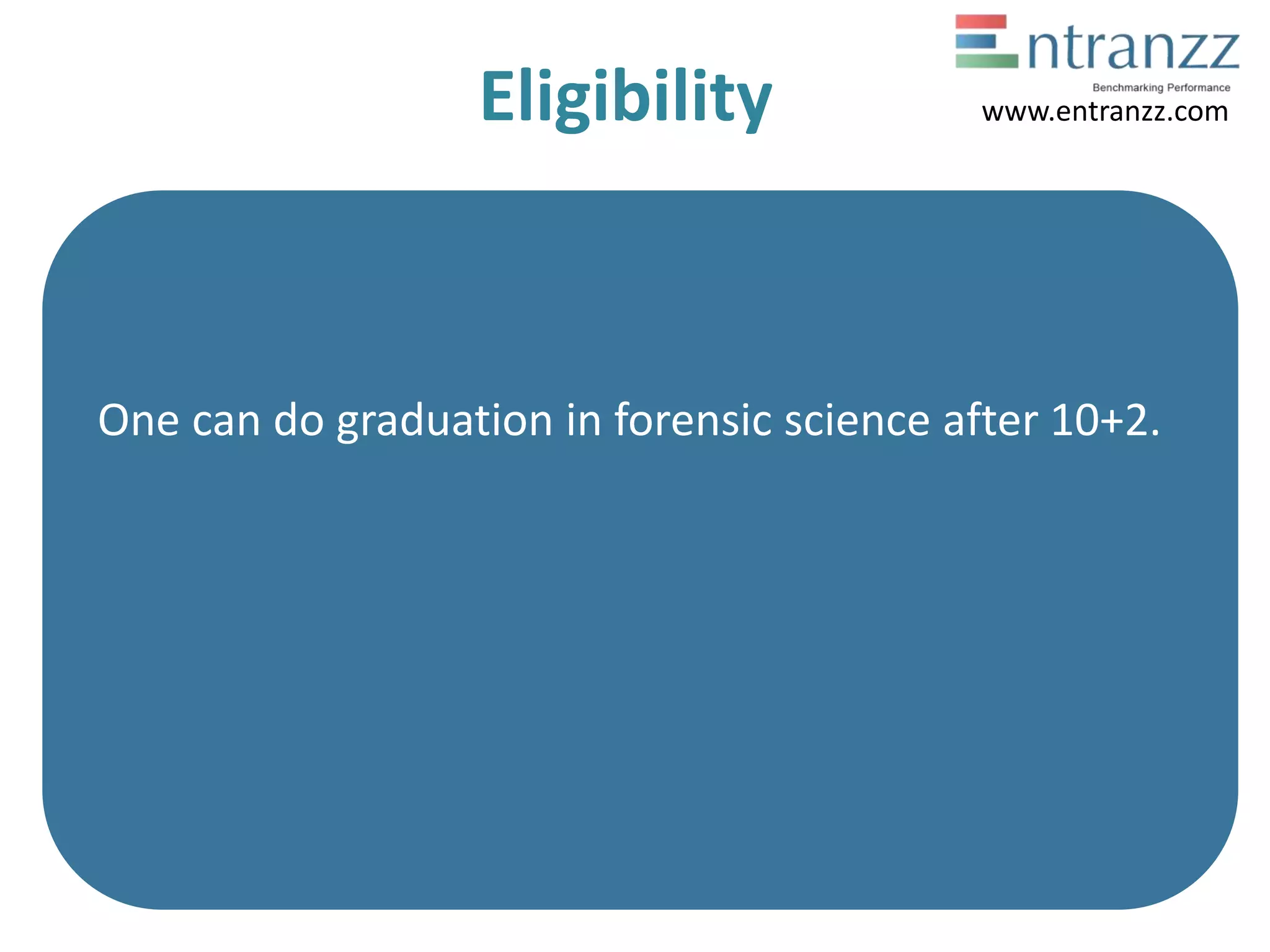 Careers in forensic science | PPTX