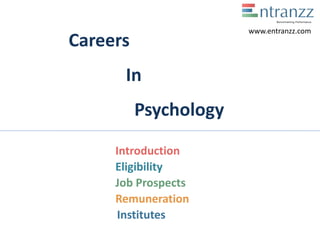 Careers in psychology | PPTX