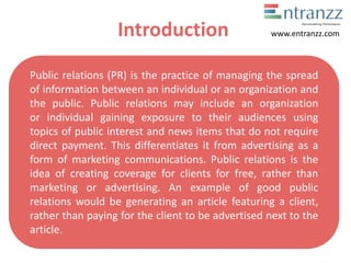 Careers in public relation | PPTX