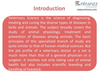 Careers in veterinary science | PPTX