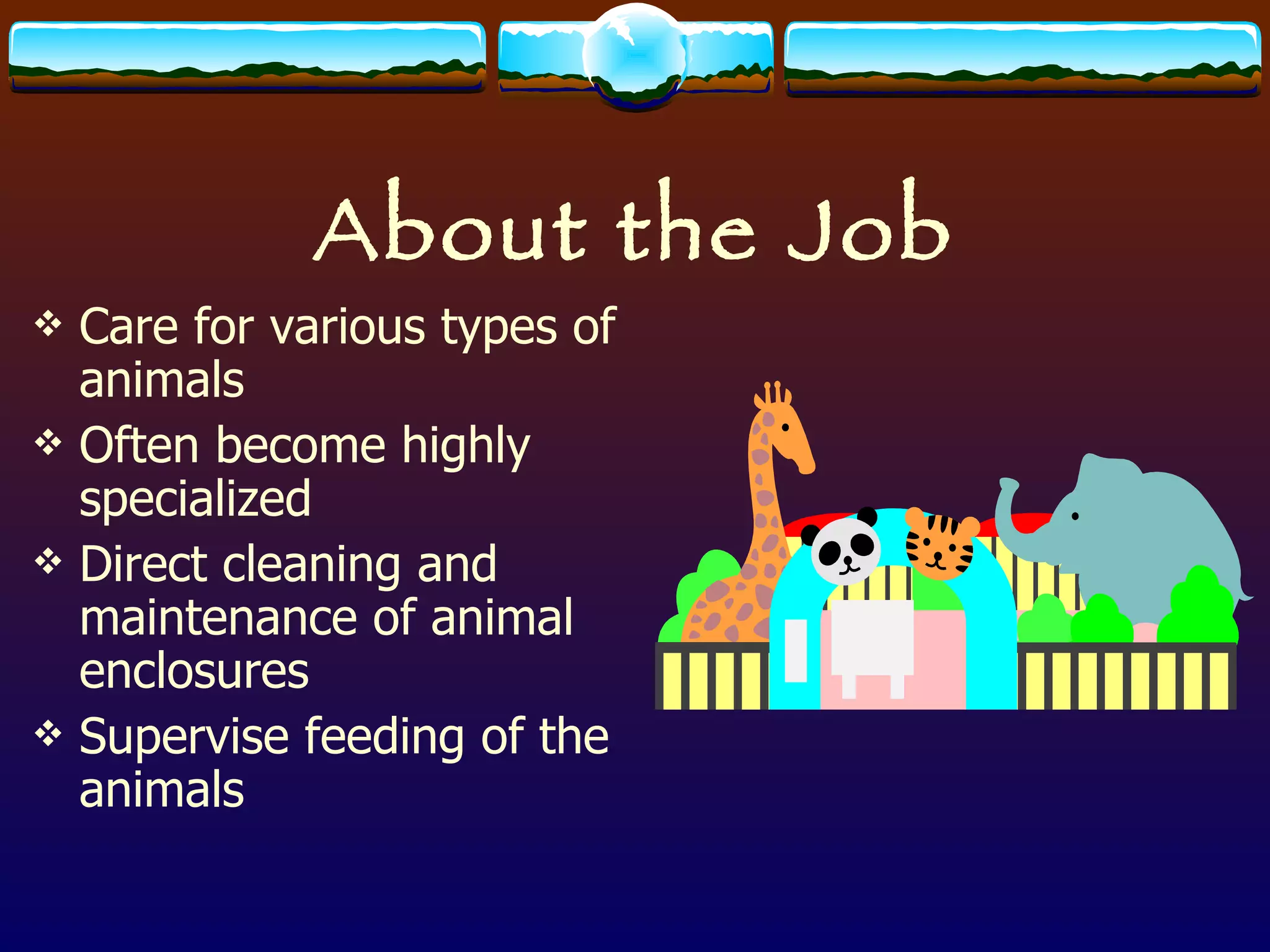 Careers Zookeepers | PPT