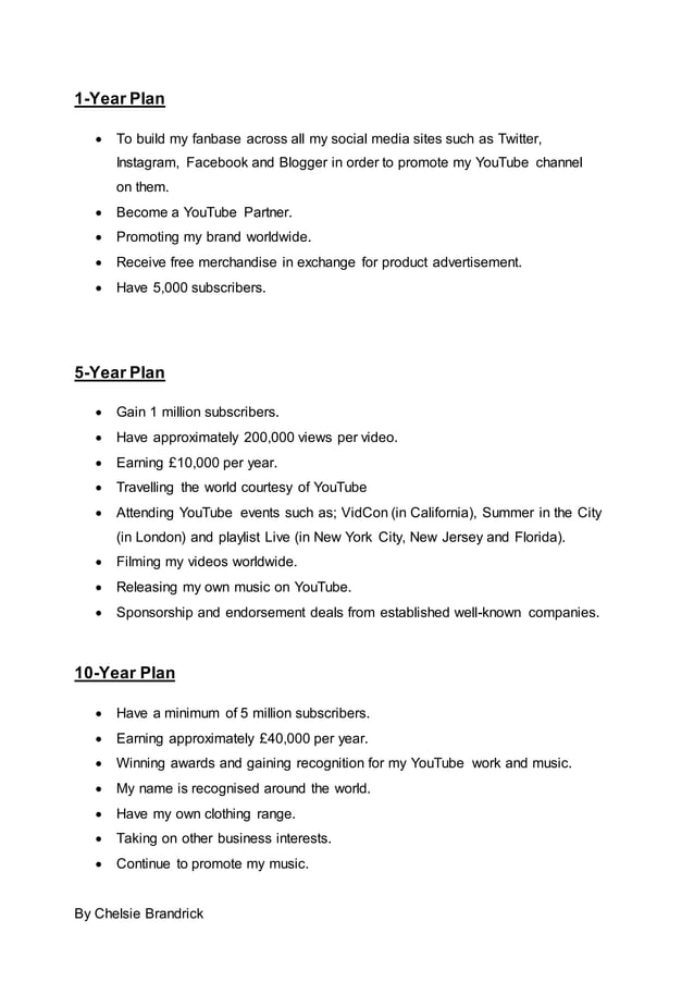 Careers Action Plan Unit 8 | PDF