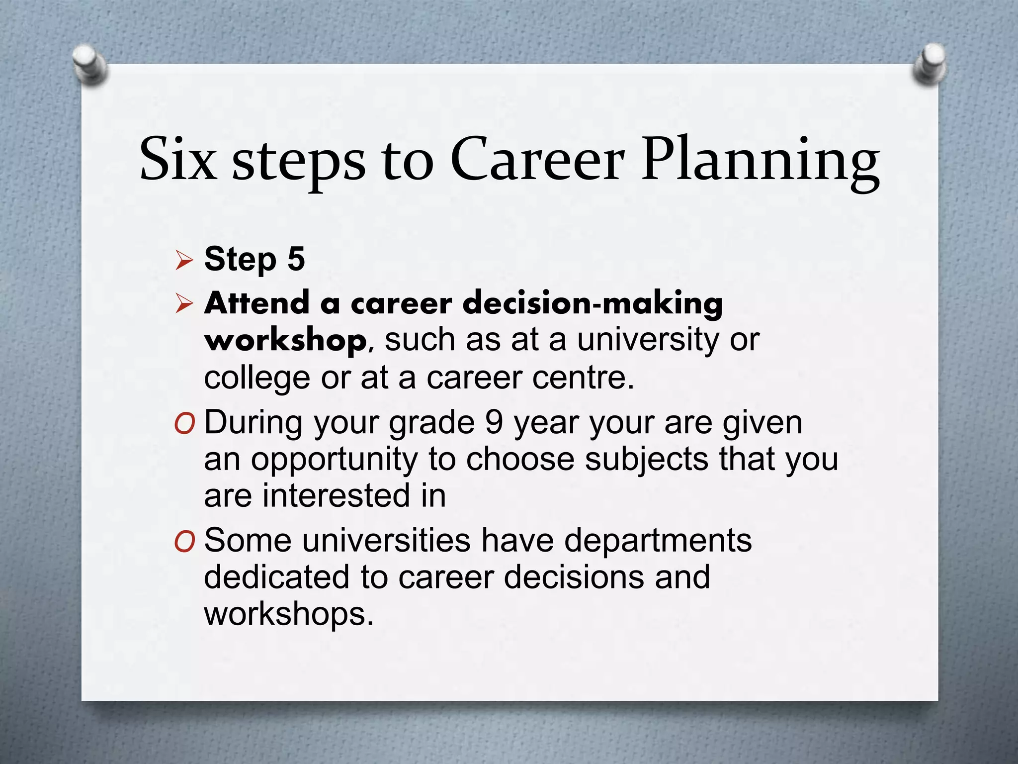 Careers and career choices | PPTX