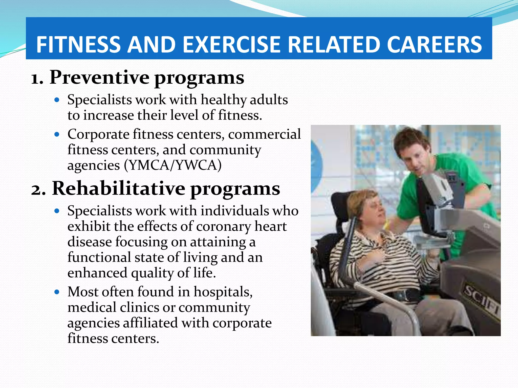 Careers and professional considerations in physical education and sports | PPTX