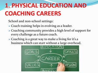 Careers and professional considerations in physical education and ...