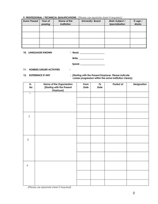 Careersbiodataformat 1207395406769032-9 | PDF