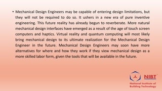 Career scope after completing mechanical design course | PPT