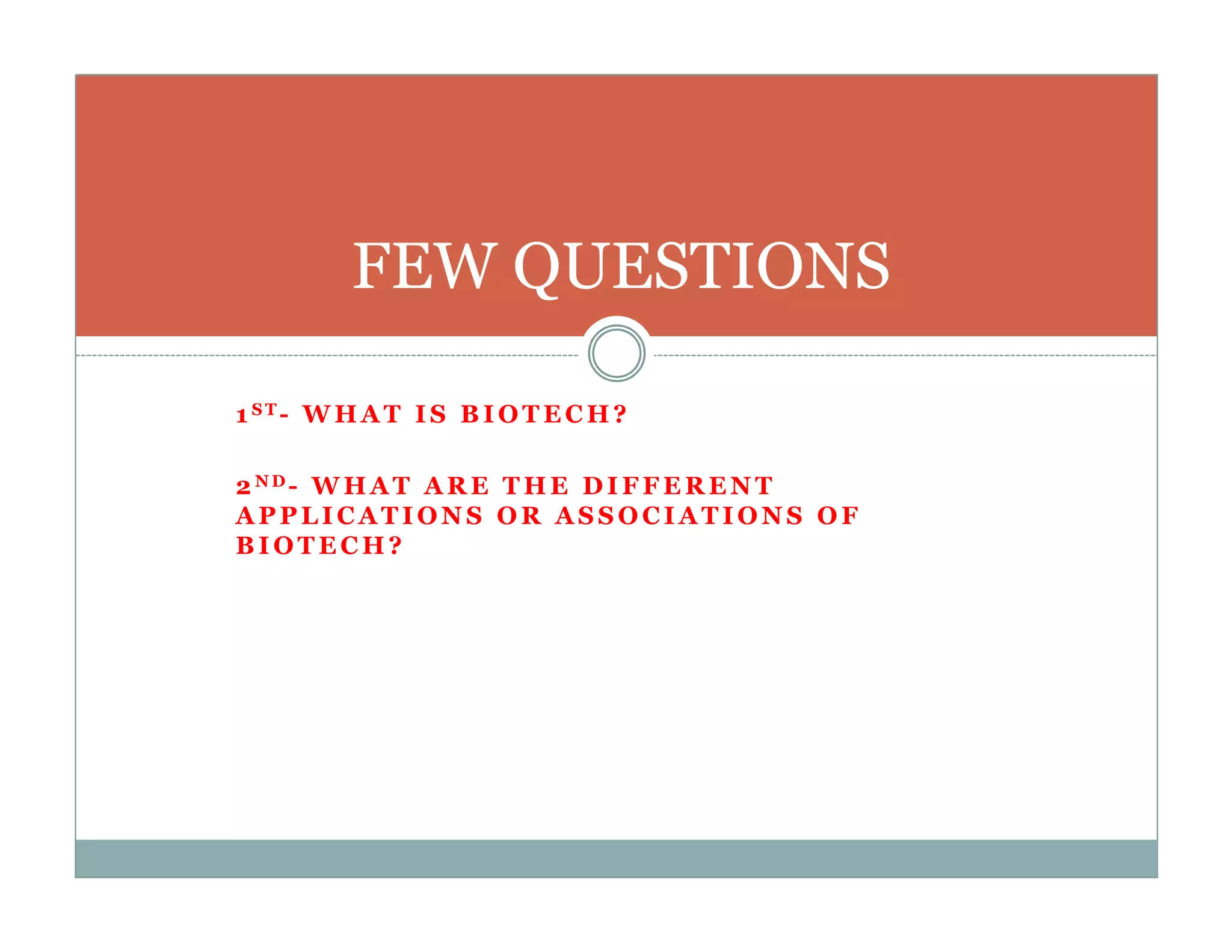 Career scope in biotech | PDF