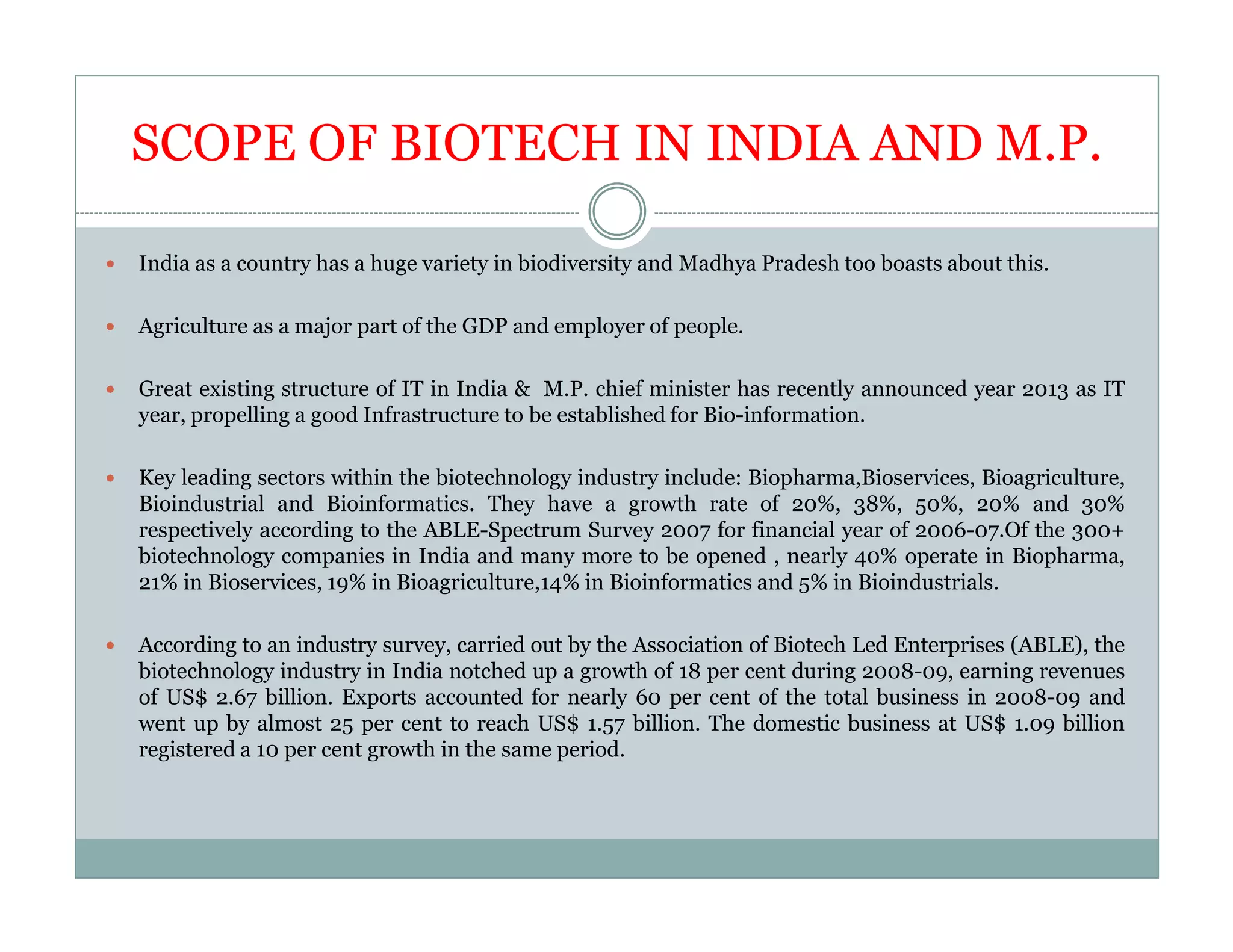 Career scope in biotech | PDF