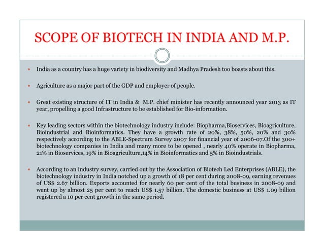 Career scope in biotech | PPT