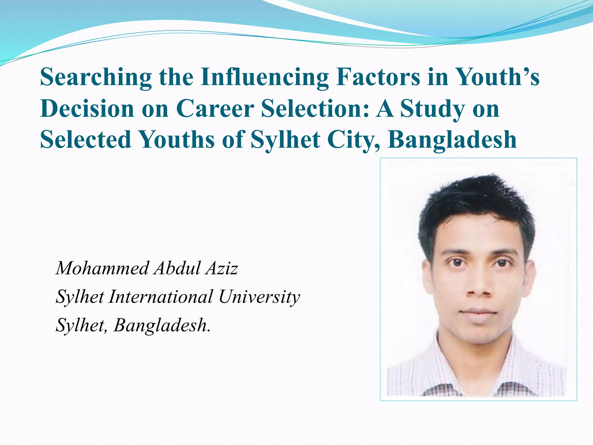 Career selection presentation | PDF