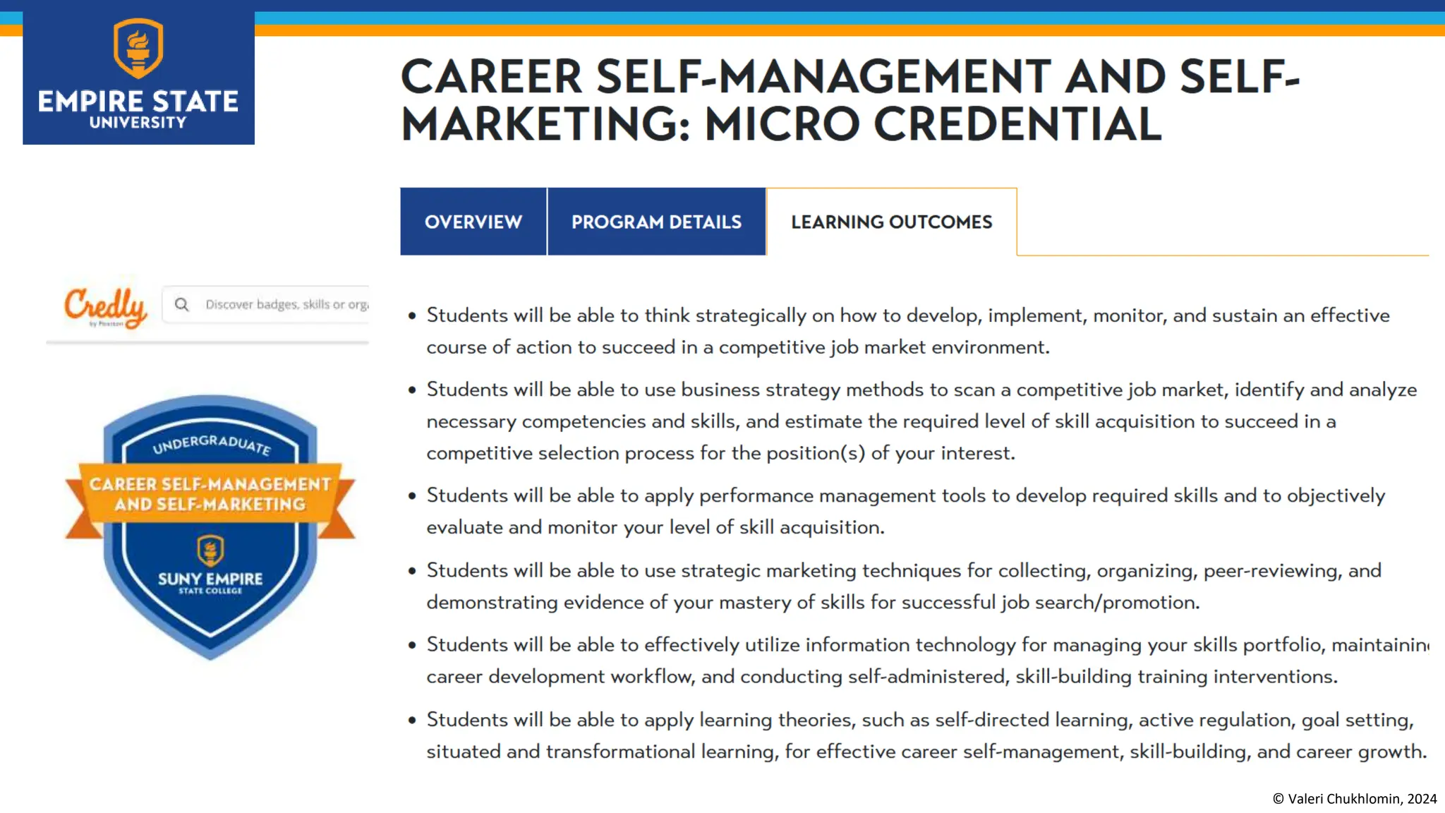 Career Self-Management Project: 10 years | PPTX