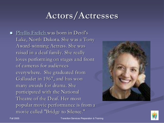 Phyllis Frelich And Marlee Matlin