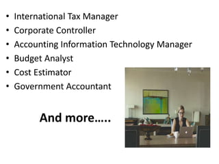 Careers in accounting | PPTX