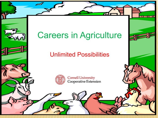 Careers in Ag | PPTX | Agriculture | Industries