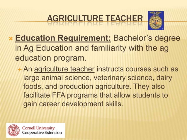 Careers in Ag | PPTX | Agriculture | Industries