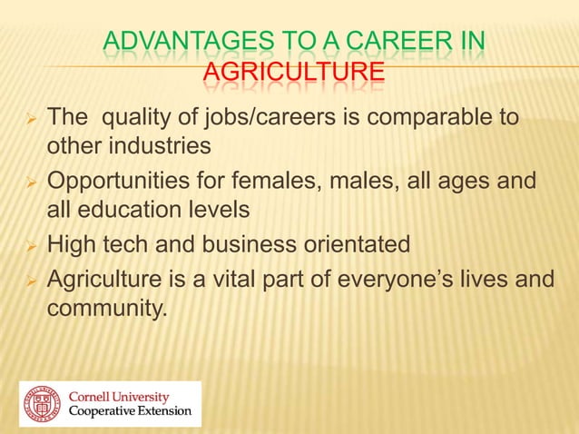 Careers in Ag | PPTX | Agriculture | Industries