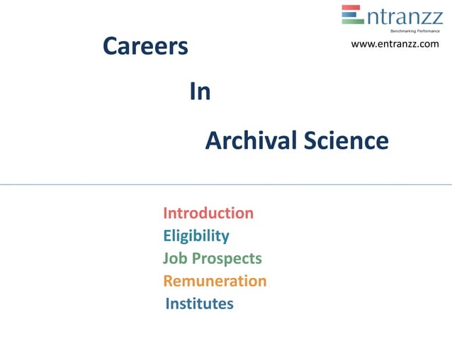 Careers in archival science | PDF | Careers