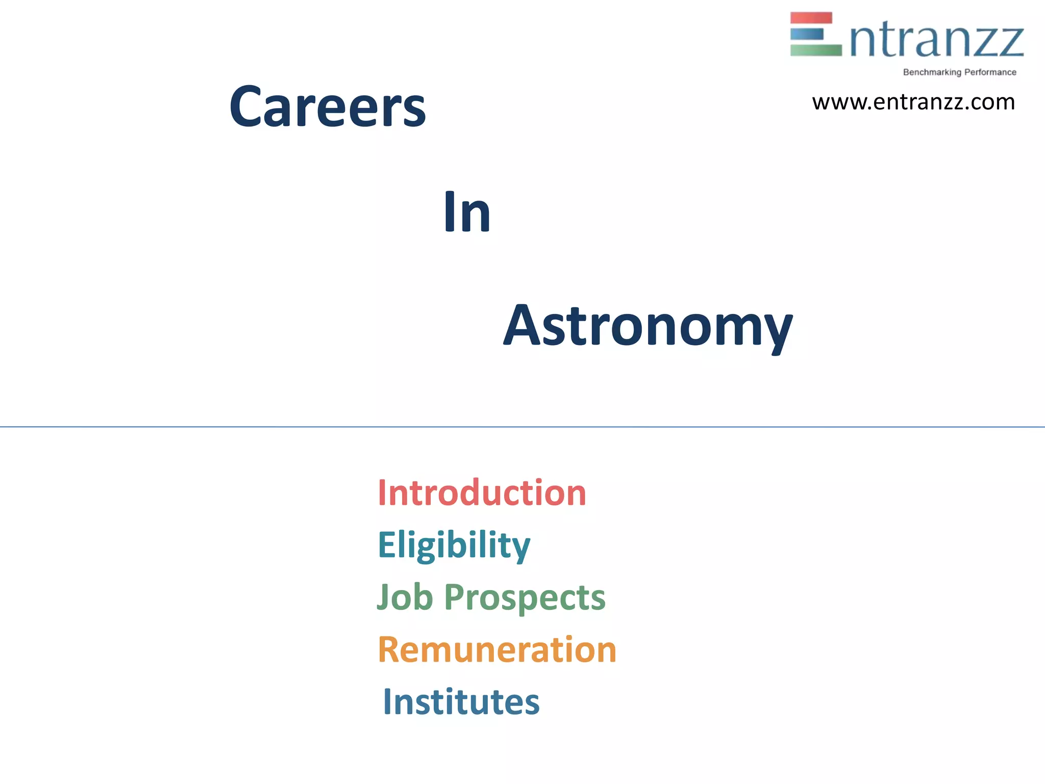 Careers in astronomy | PPT