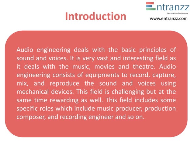 Careers in audio sound engineering | PDF