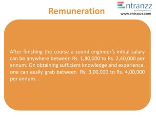 Careers in audio sound engineering | PDF