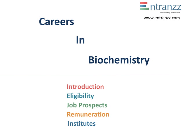 Careers in biochemistry | PPTX | Chemistry | Science