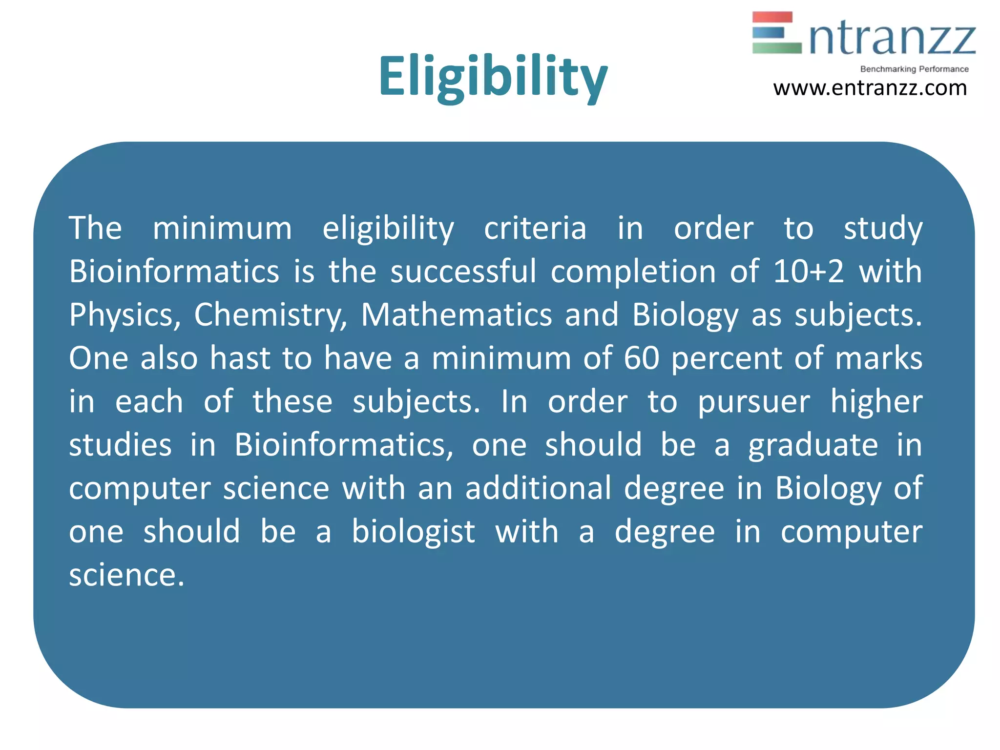 Careers in bioinformatics | PPTX