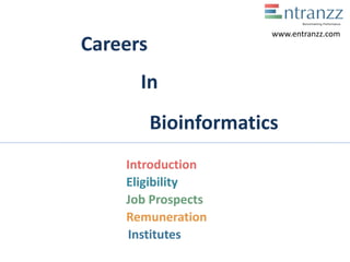 Careers in bioinformatics | PPTX