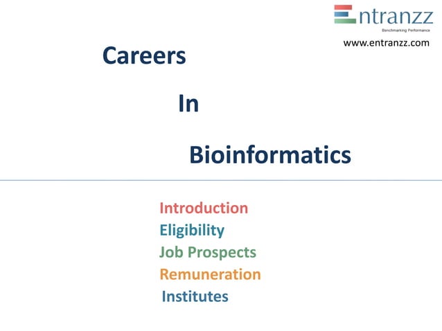 Careers in bioinformatics | PPTX | Biotech and Biomedical Industry ...