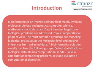 Careers in bioinformatics | PPTX