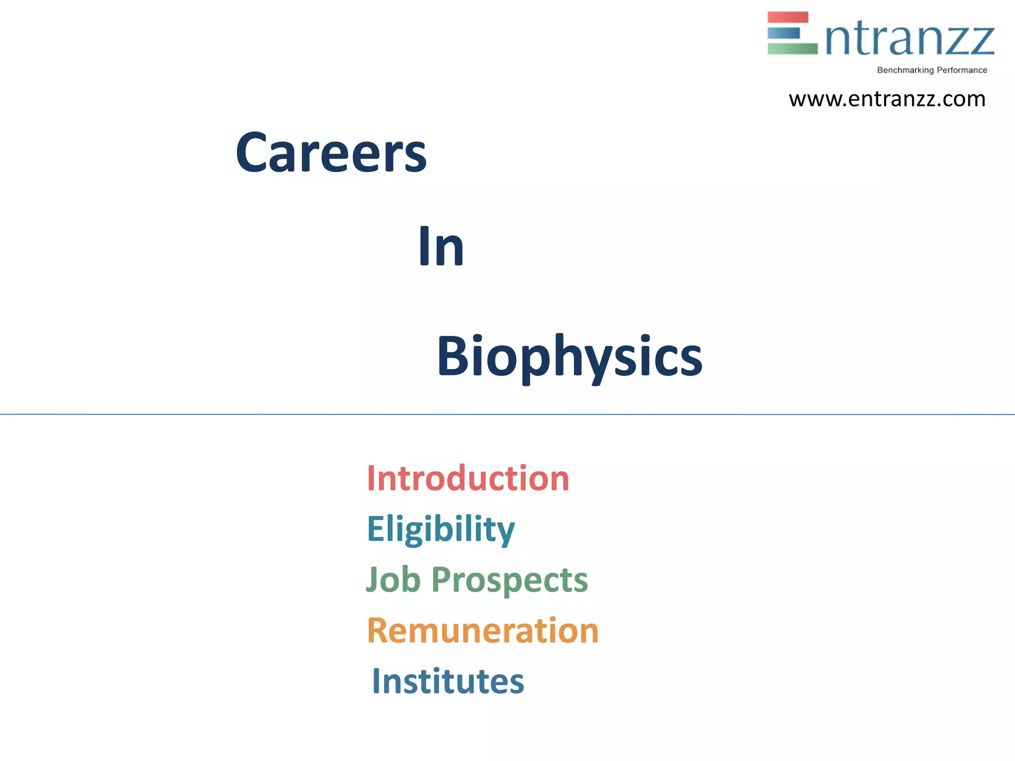Careers in biophysics | PDF