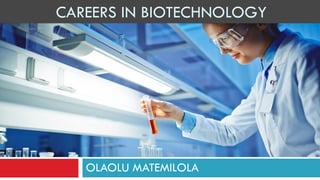Careers in biotechnology | PDF