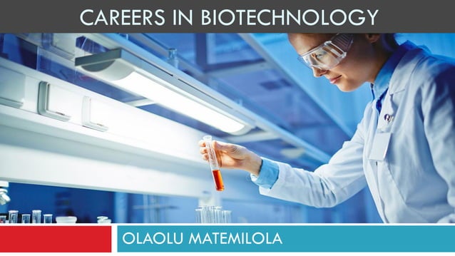 Careers in biotechnology | PDF