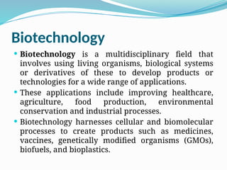 Careers in Biotechnology - Dr.M.Jothimuniyandi | PPTX