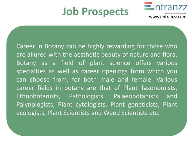 Careers in botany | PPT