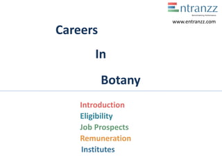 Careers in botany | PDF