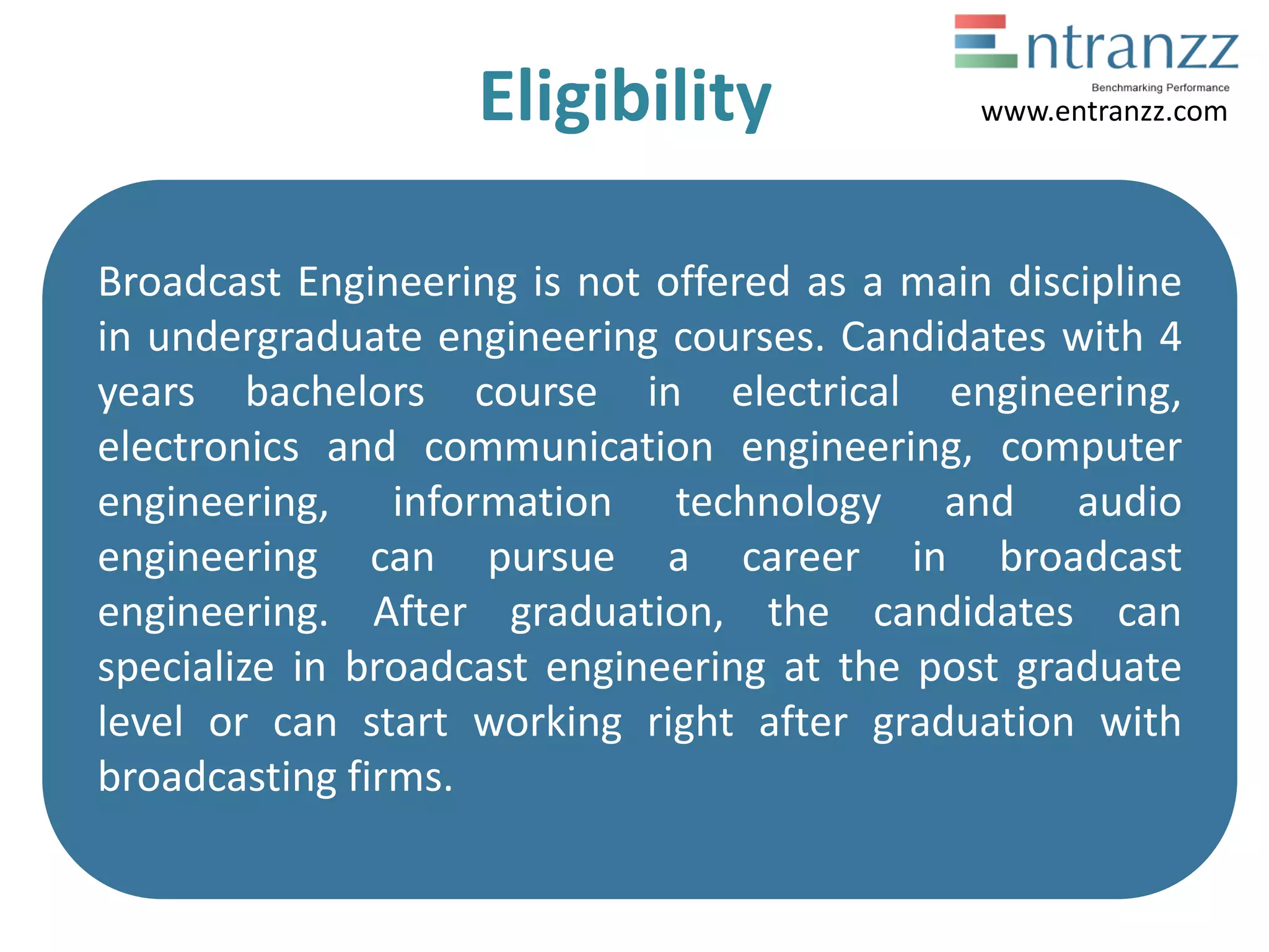 Careers in broadcast engineering | PDF