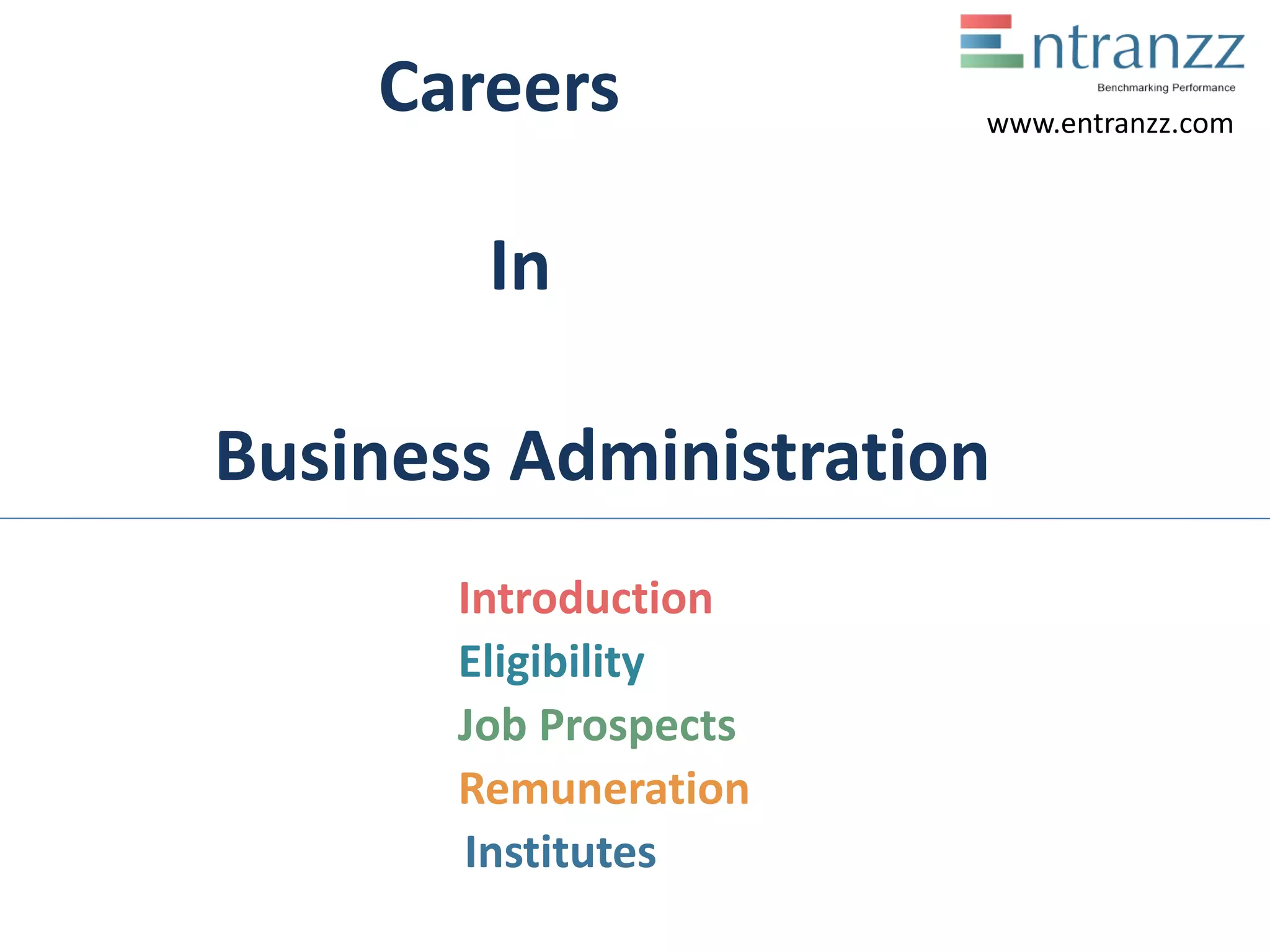 Careers in business administration | PDF