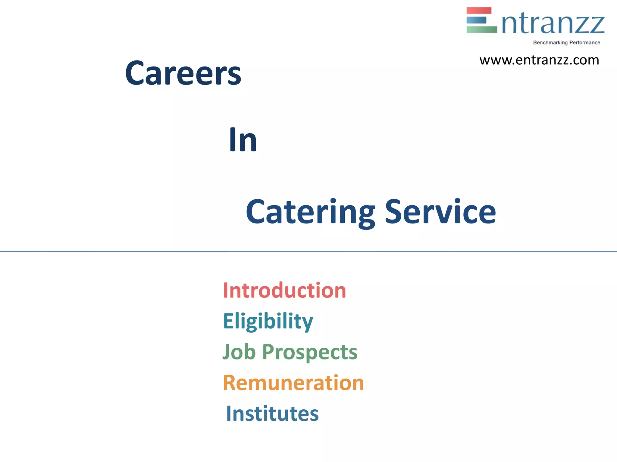 Careers in catering service | PDF