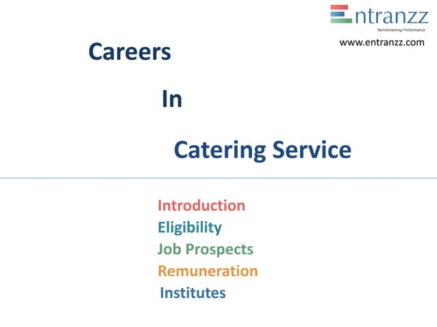 Careers in catering service | PPT