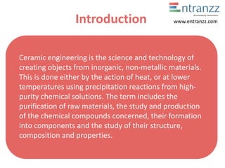 Careers in ceramic engineering | PDF
